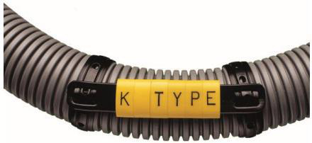 TYCO ELECTRONICS 1130 Tyco Critchley K-Type Marker Carrier Strip, Black