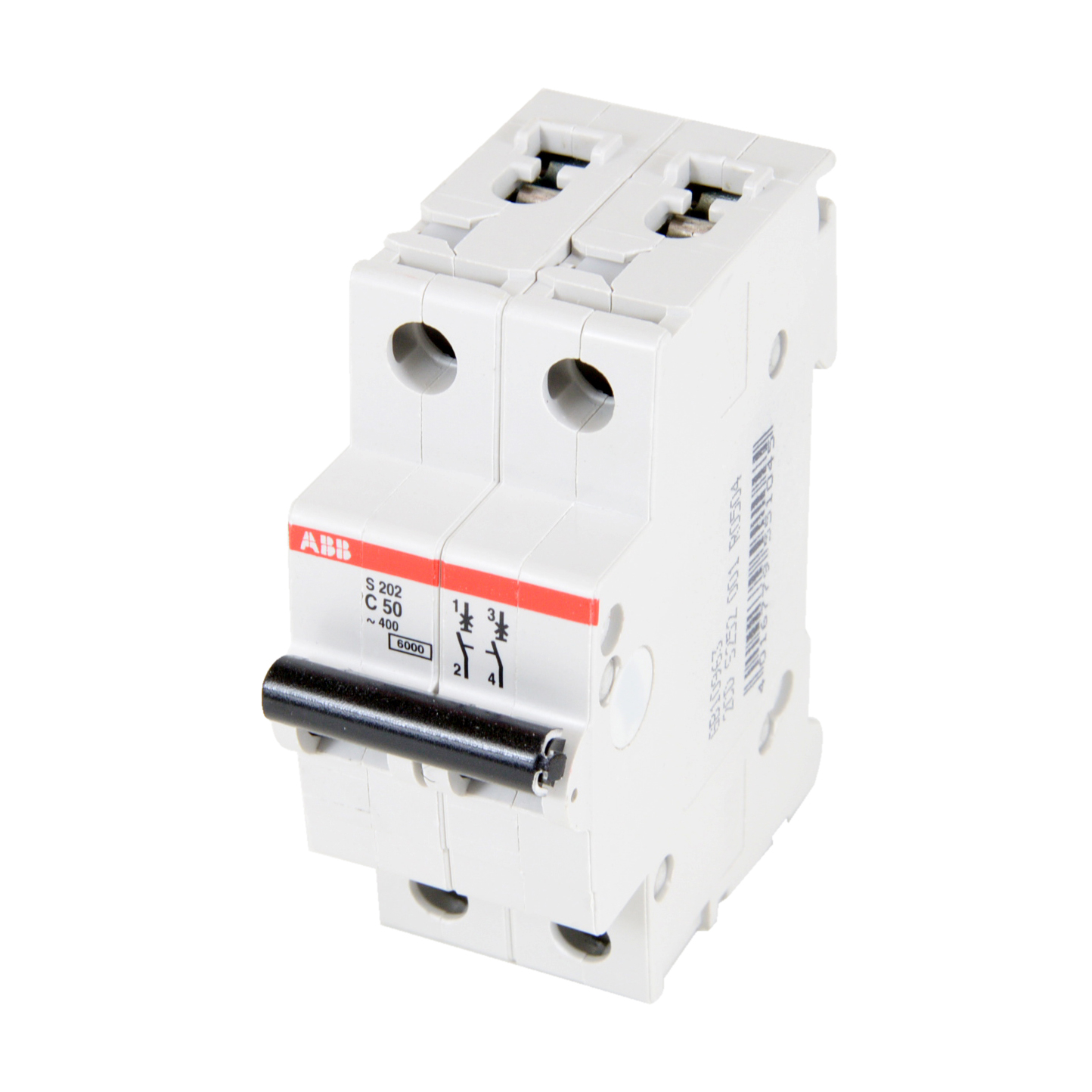 ABB S202-C50 50Amp 2-Pole Type C System Pro M Compact S200 Miniature ...