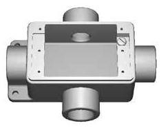 EGS 1 inch 1-Gang Deep Ocal FDX Series Cast Device Box, Aluminum