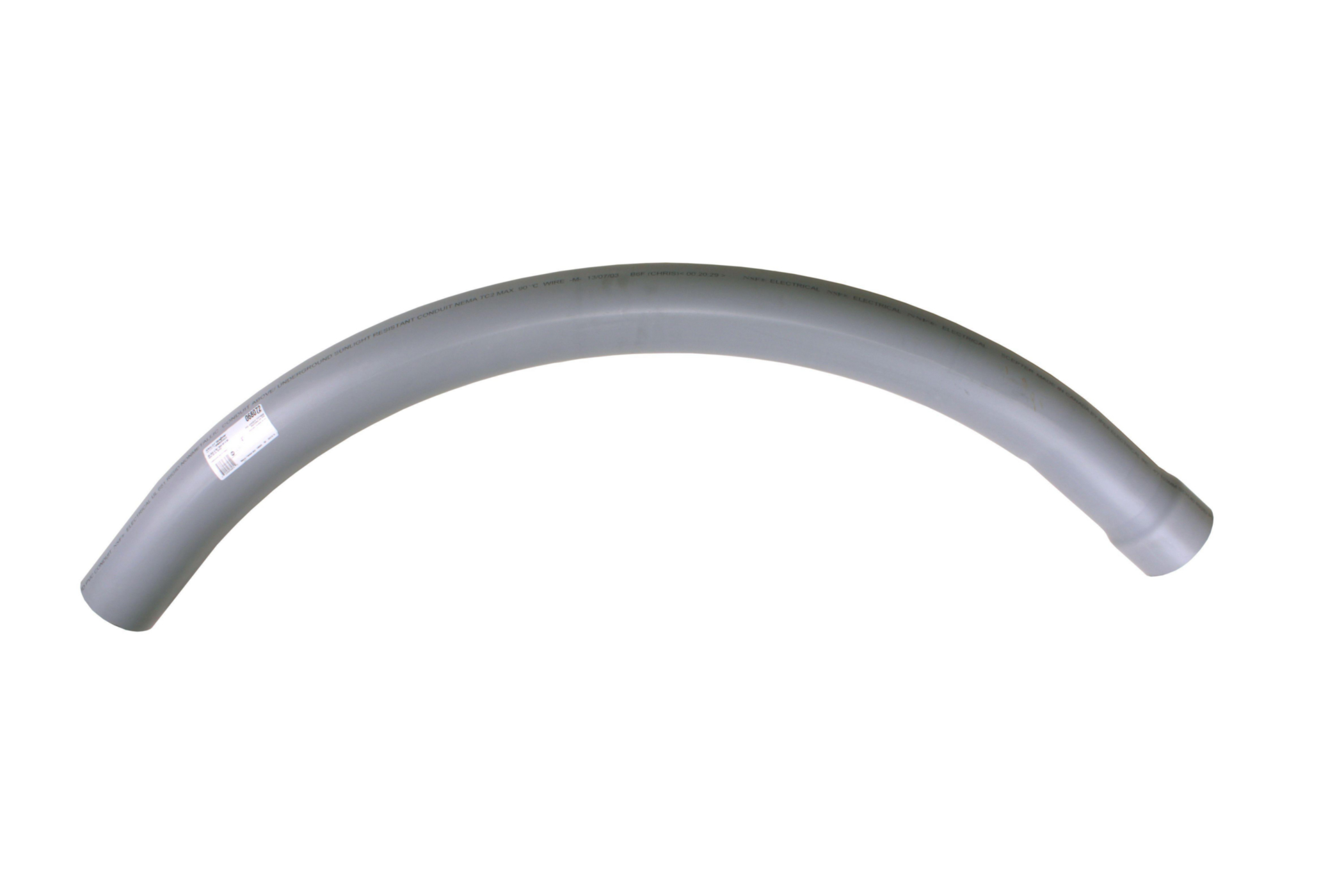 IPEX 4 inch x 36 inch Radius Scepter Utility 90 Degree PVC Elbow with ...