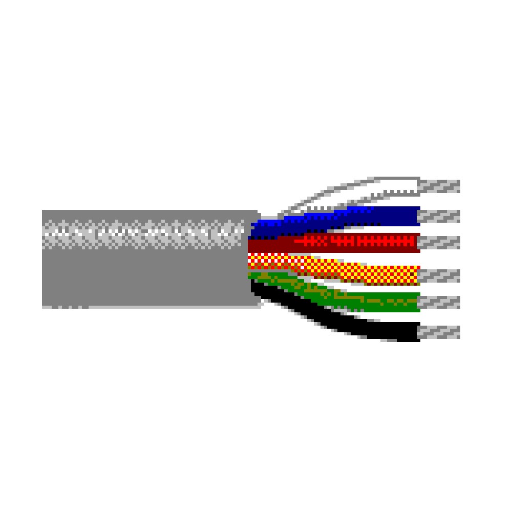 300mtr 18/2PR 600V Unshielded Multi-Conductor CMG FT4 Cable, Black/Red