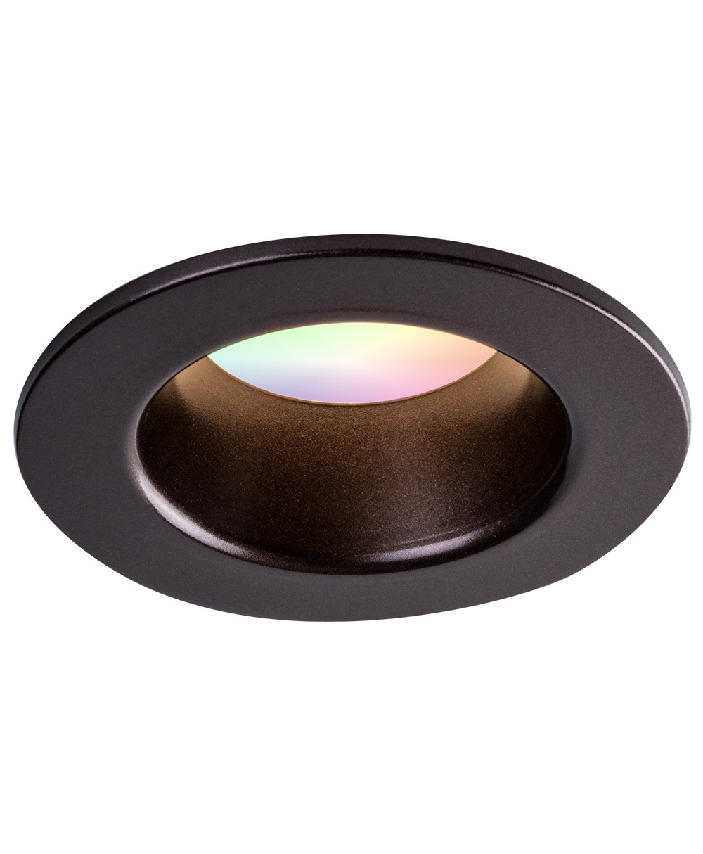 LITELINE 6 inch SKYE Round Magnetic Trim, Black