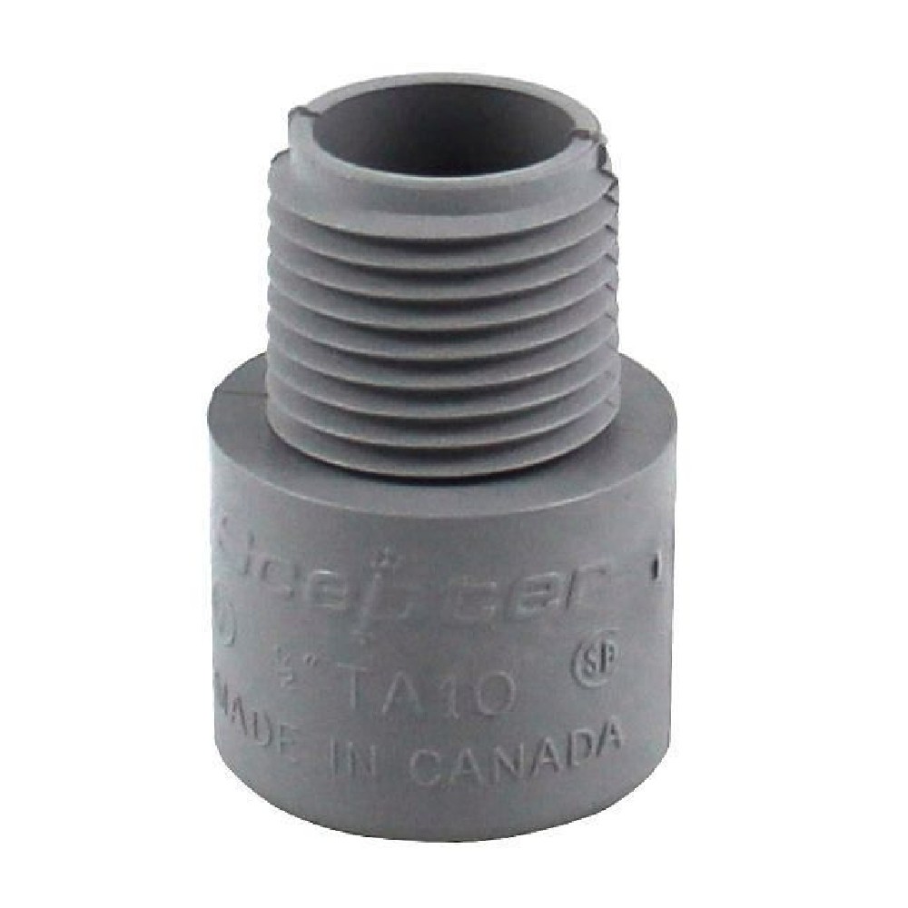 IPEX 1/2 inch Scepter Terminal Adapter, Gray