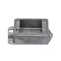 ABB 1x1/2 inch Hub Size, 1-7/8 inch Deep Iberville FS Box (Cast Aluminum)