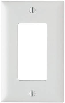 PASS & SEYMOUR TP26W 1-Gang Trademaster Decorator Wall Plate, White