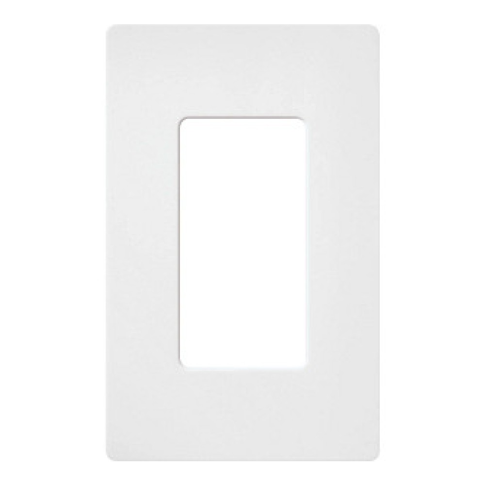 LUTRON SC-1-SW 1-Gang Satin Colors Designer Style Wall Plate, Snow