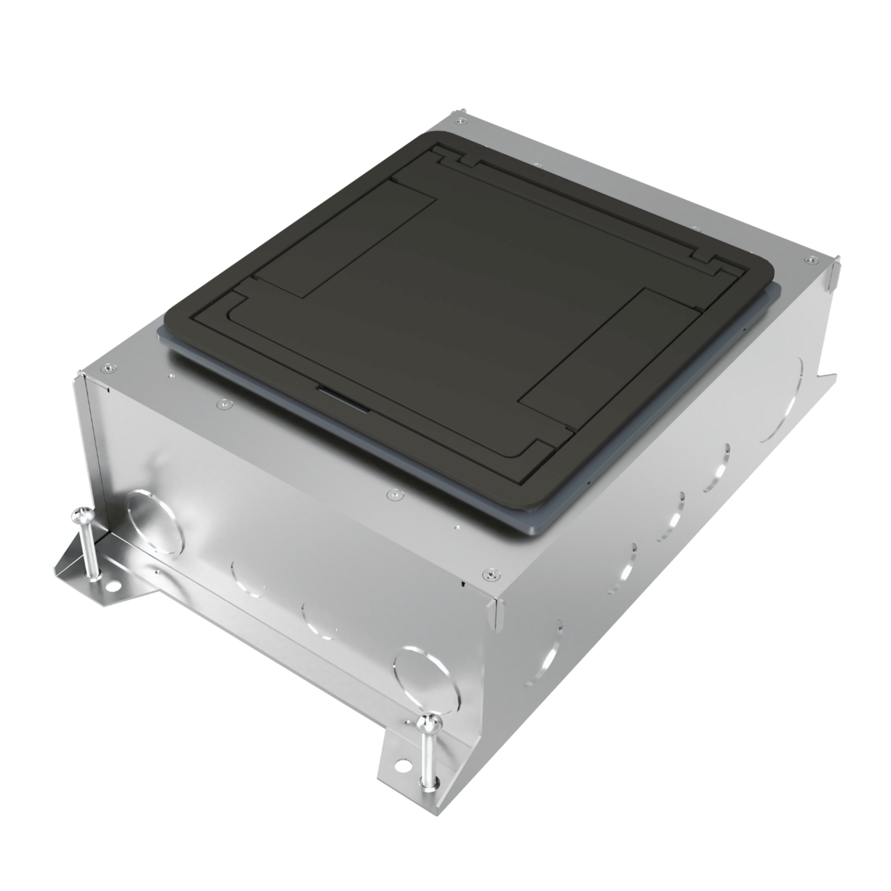 WIREMOLD RFBA10R55 10-Gang Rectangular Cover Floor Box - Above Grade