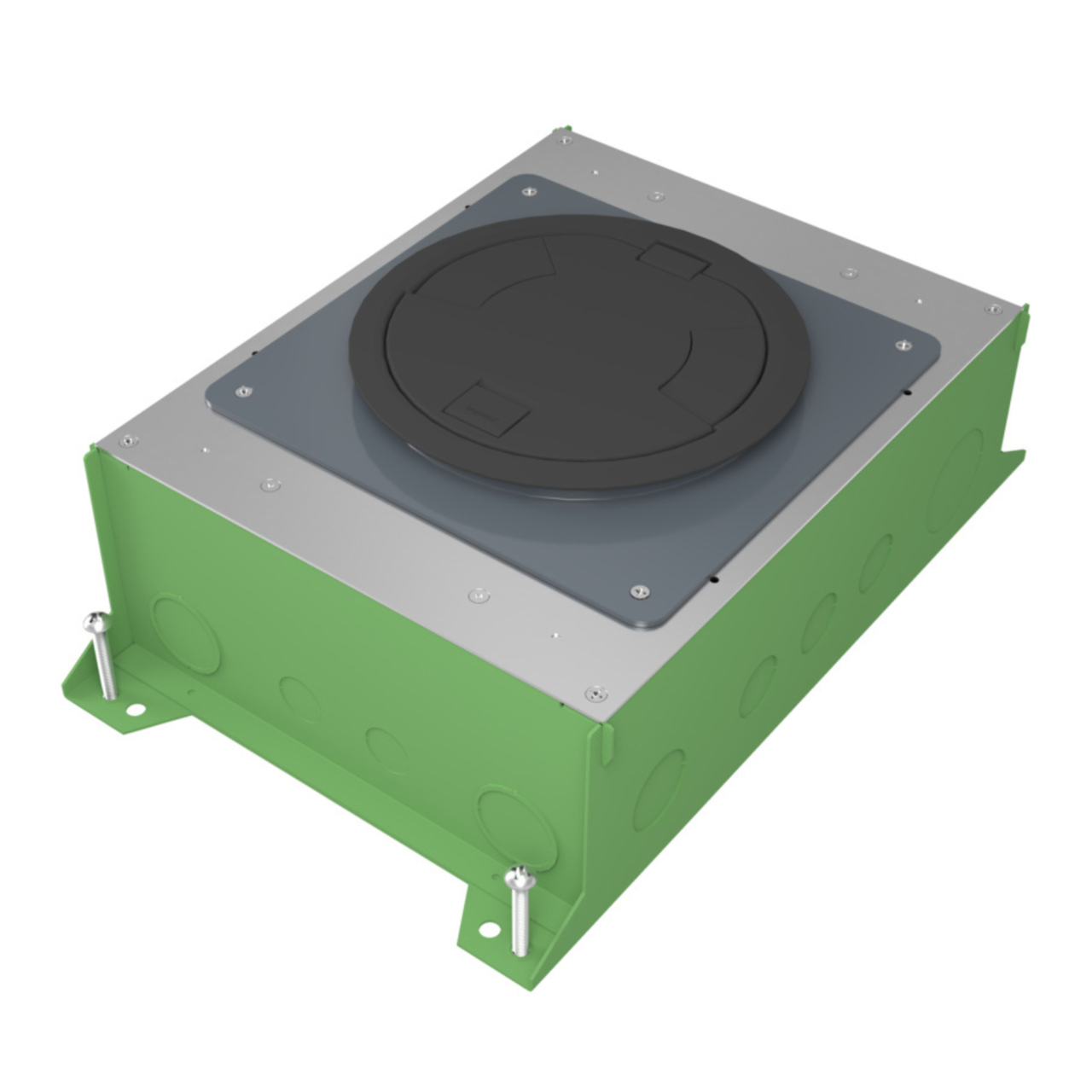 WIREMOLD RFBA10C55OG 10-Gang Round Cover Floor Box - On Grade
