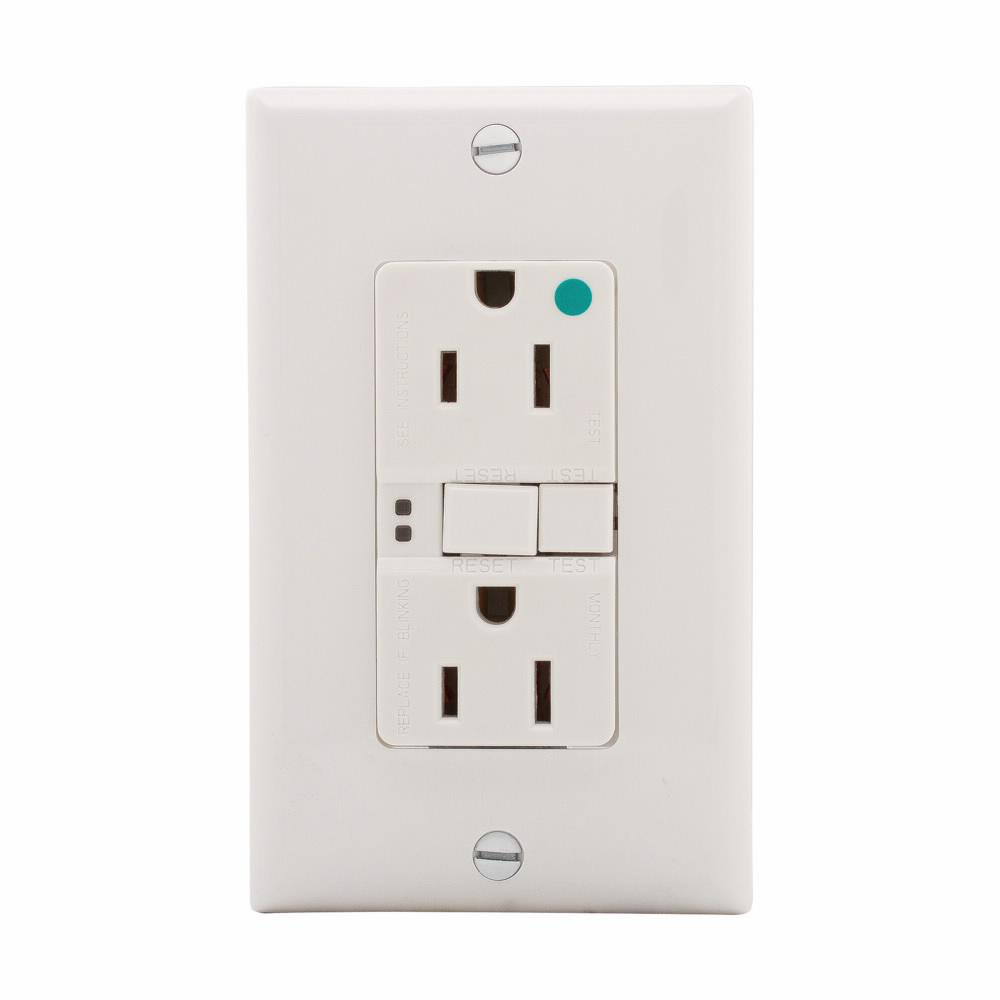 COOPER INDUSTRIES SGFH15W 15Amp 125V 2-Pole/3-Wire NEMA 5-15R Arrow ...