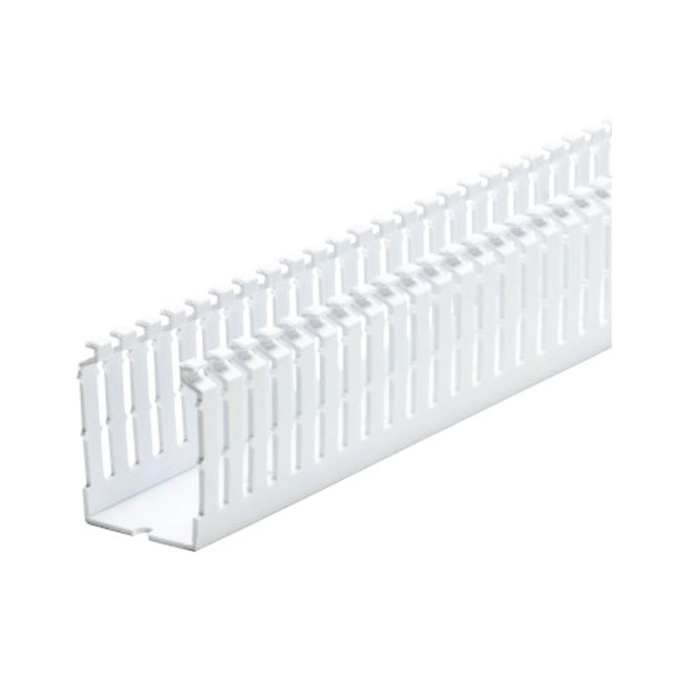 ABB 2 inch x 2 inch x 6 ft PVC Narrow Slot Wiring Duct, White
